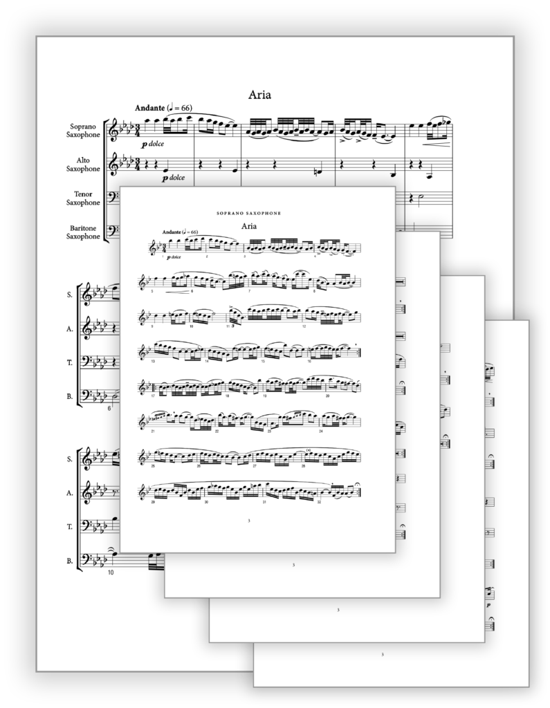 Goldberg Variations [Sax 4tet arr] - Maslanka Press