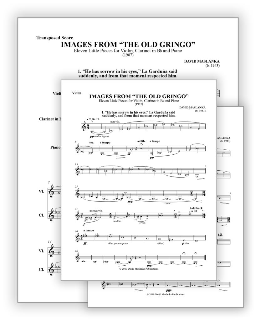 Clarinet - Maslanka Press