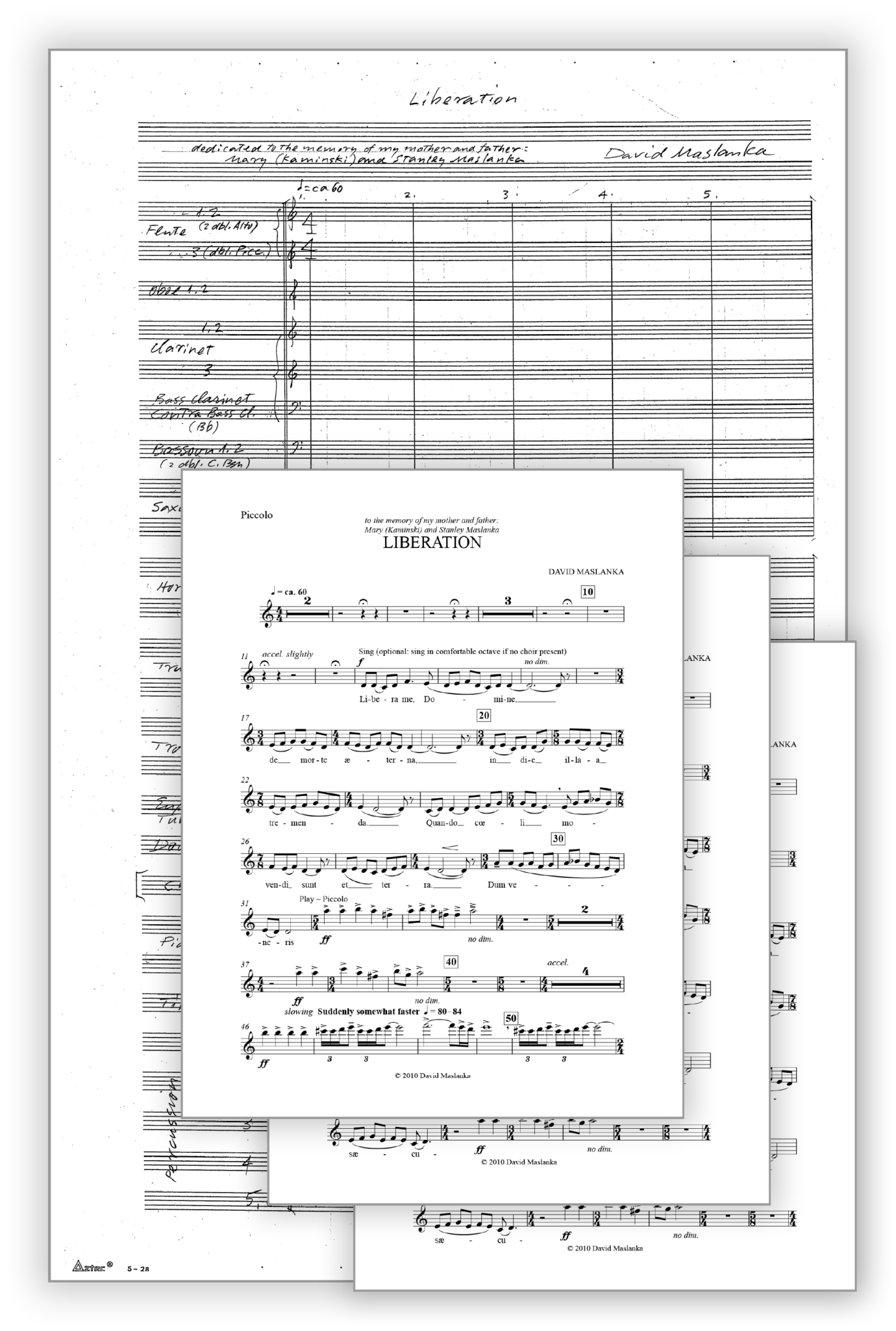 Illumination [Wind Ens] – Scores - Maslanka Press