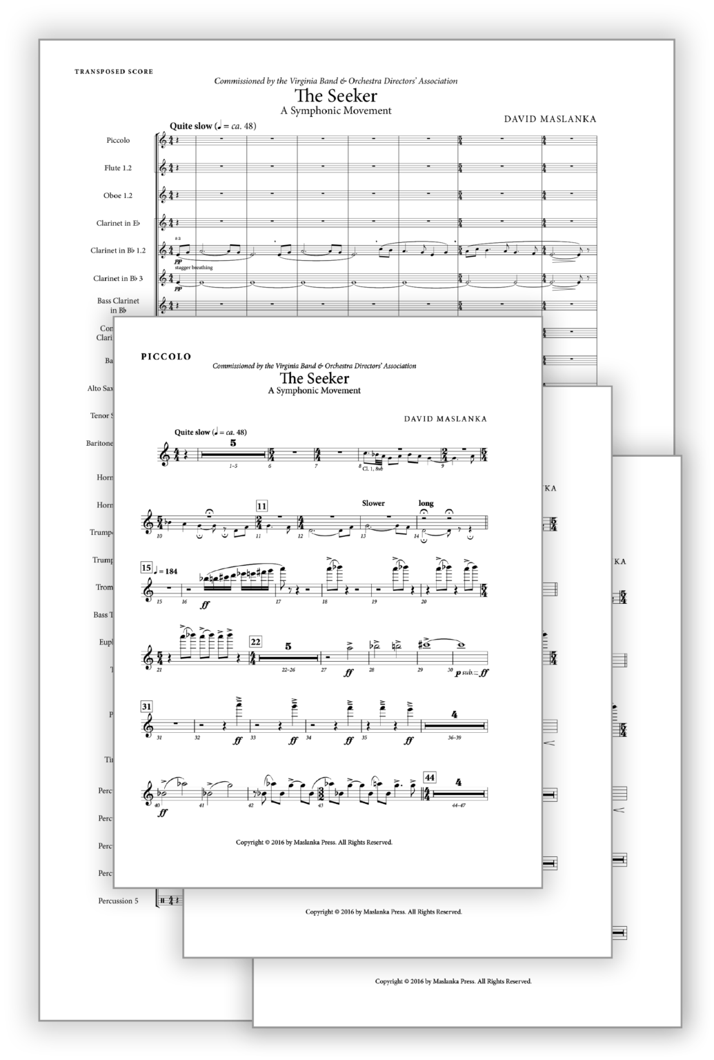 Seeker [Wind Ens] – Sets - Maslanka Press